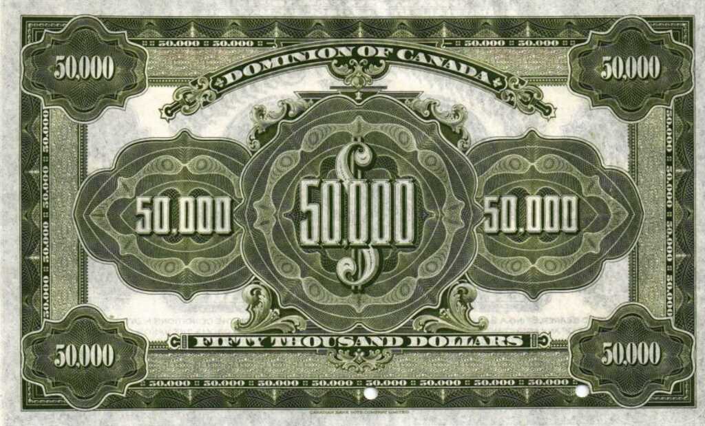 Banknote Index Canada 50000 Dollar P32Bs